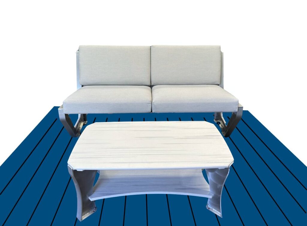 Love Seat | Dock Mounted Chairs | Marine Dock Furniture