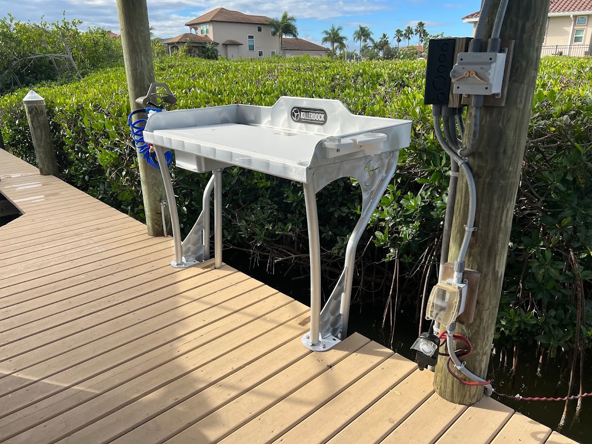 Fish Station Photos | Dock Mounted Fish Cleaning Station